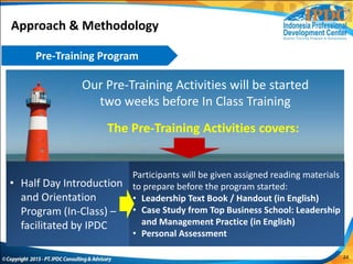 IPDC Training - Leadership Skills in Transforming the Company Core ...