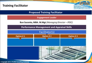 IPDC Training - Performance Management and Appraisal Skills | PPT