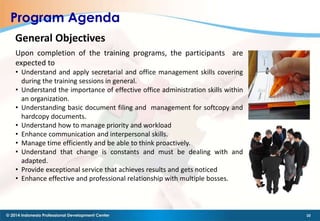 Ipdc training 2014 applied secretarial, office management ...