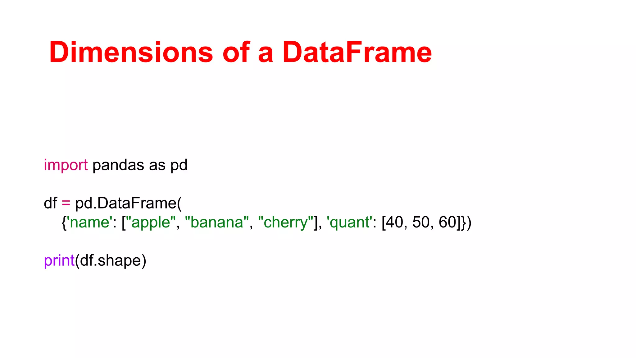 IP Dimensions of a DataFrame.pptx