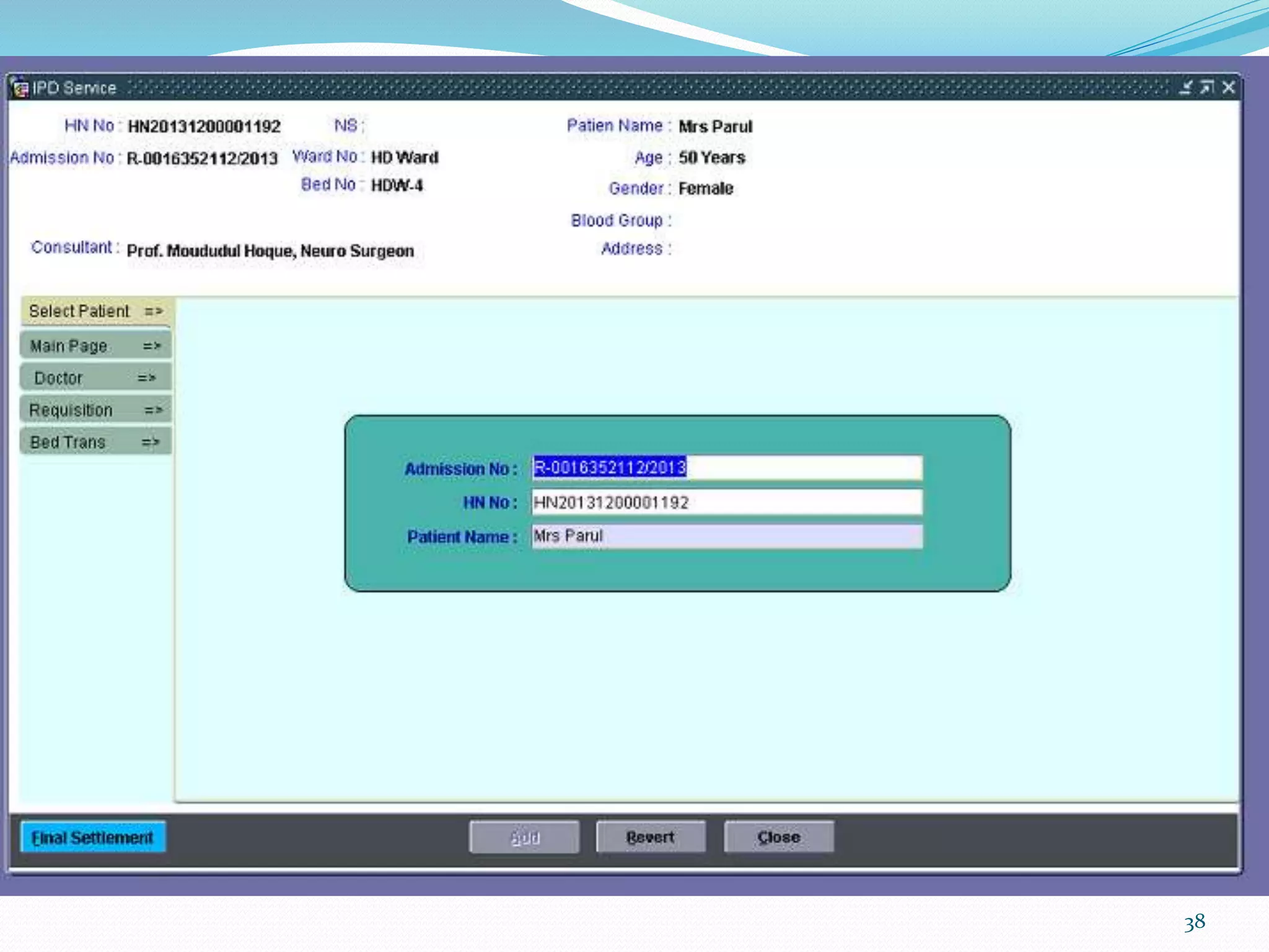 Hospital In Patient Department : IPD | PPTX