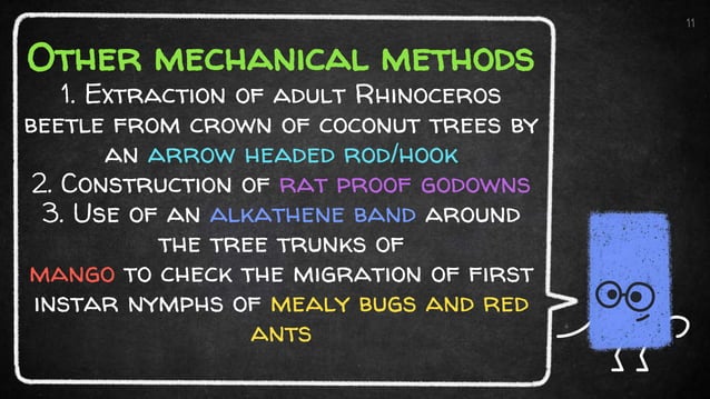 Mechanical, physical and legislative Methods of pest control | PPTX