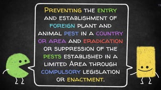 Mechanical, physical and legislative Methods of pest control | PPTX