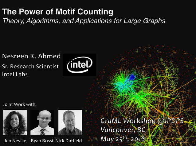 The Power of Motif Counting Theory, Algorithms, and Applications for Large Graphs | PPT