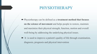 Ipd rehabilitation in opd | PPTX | Physical Therapy | Wellness