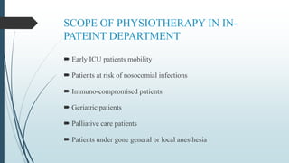 Ipd rehabilitation in opd | PPTX | Physical Therapy | Wellness