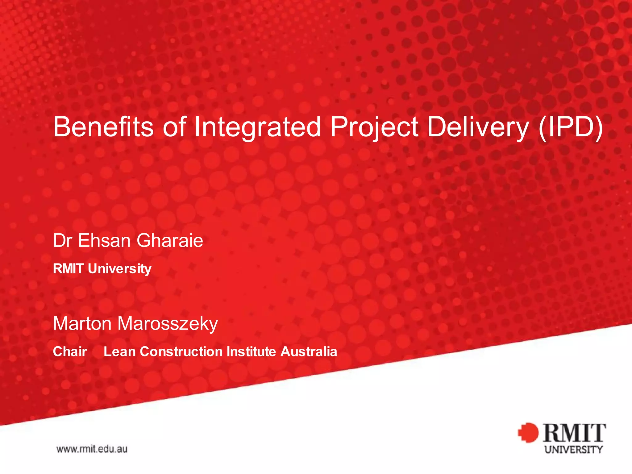 Integrated Project Delivery - Global Survey Results | PPT