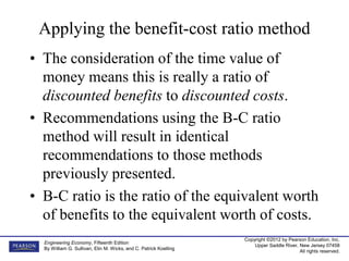 Benefit-Cost (B-C) ratio analysis | PPT