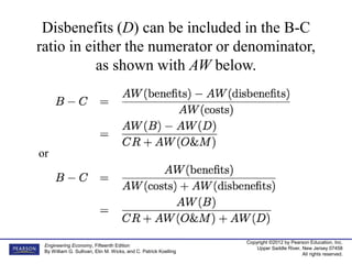 Benefit-Cost (B-C) ratio analysis | PPT