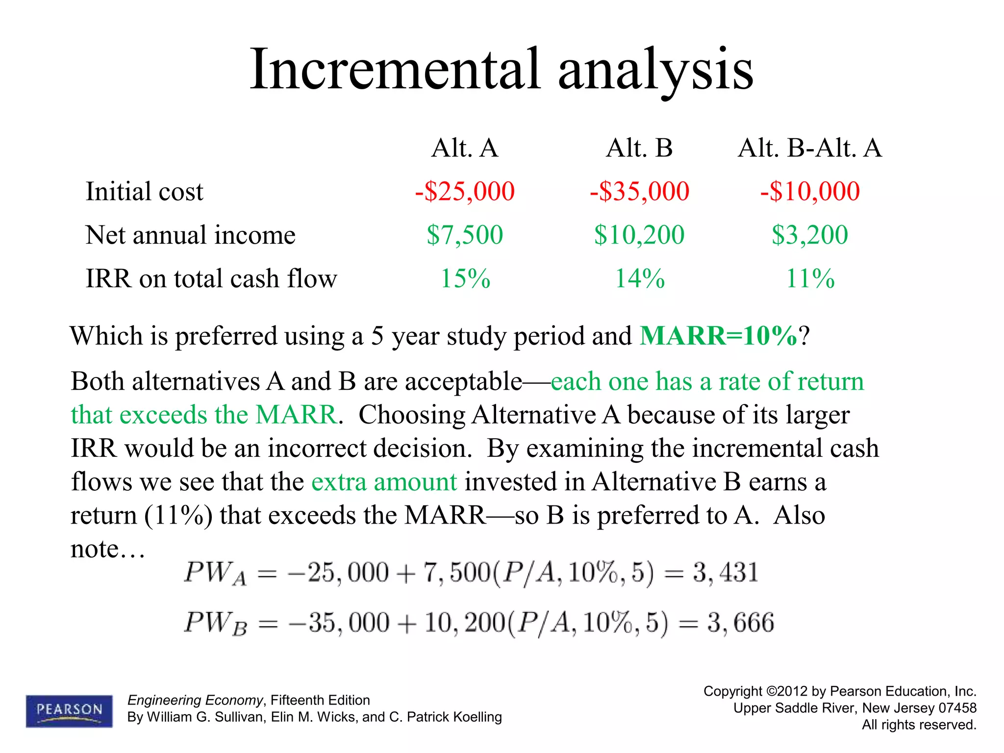 Comparison and selection among alternatives | PPT