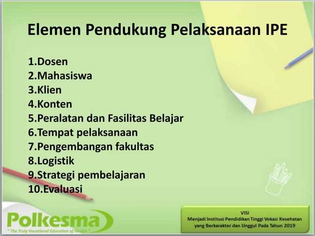 Materi pembahasan Inter professional education (IPE) | PPTX