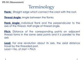 IPE-301_Metrology-of-Screw-Thread_________ | PPTX
