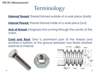 IPE-301_Metrology-of-Screw-Thread_________ | PPTX