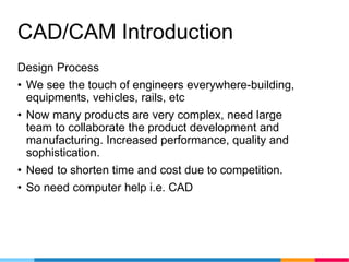 Introduction to CAD/CAM | PPT