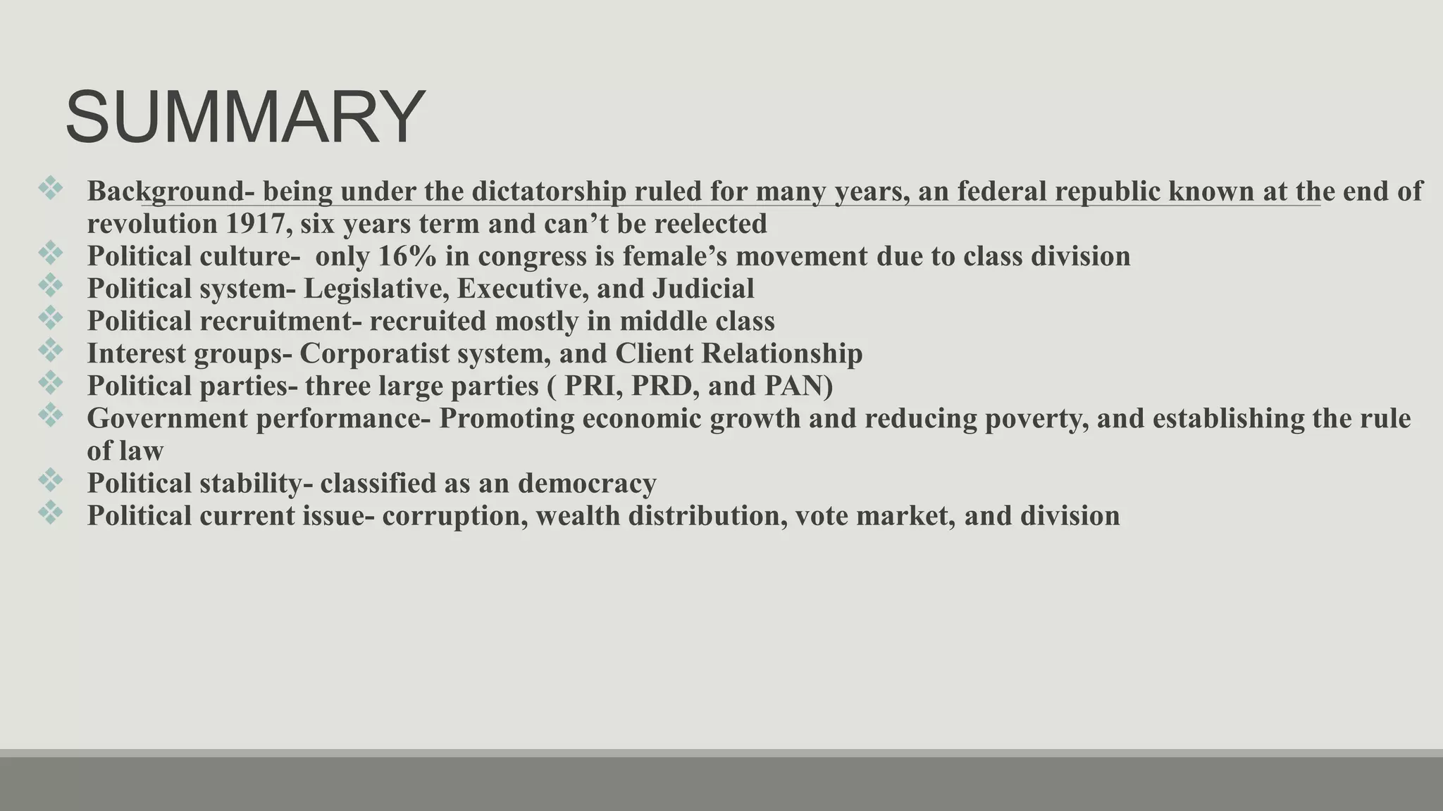 Maxico : Comparative Political Systems | PPT