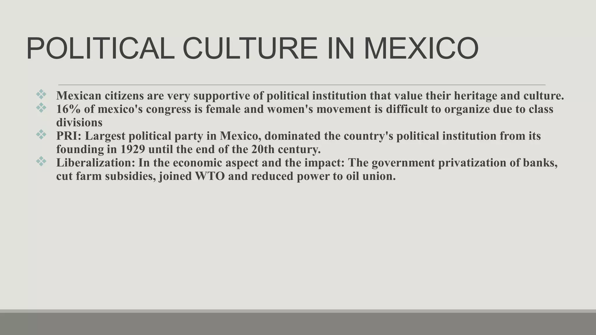 Maxico : Comparative Political Systems | PDF