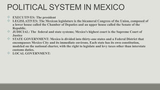 Maxico : Comparative Political Systems | PDF