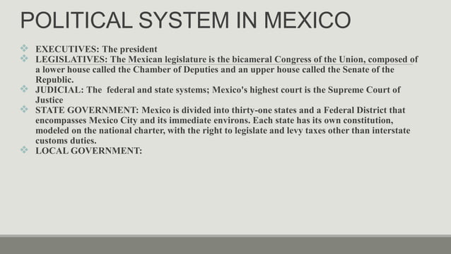 Maxico : Comparative Political Systems | PPT