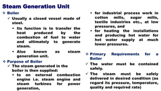 Ipe301 e steam generation unit | PPTX | Chemistry | Science