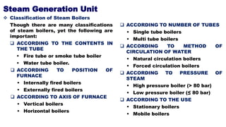 Ipe301 e steam generation unit | PPTX | Chemistry | Science