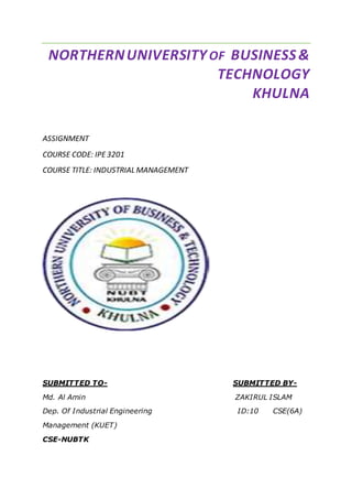 Ipe3201-industrial management. | DOCX