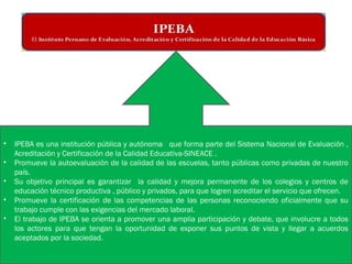 Acreditación IPEBA | PPT