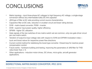 Matrix based AC-DC converter | PPT