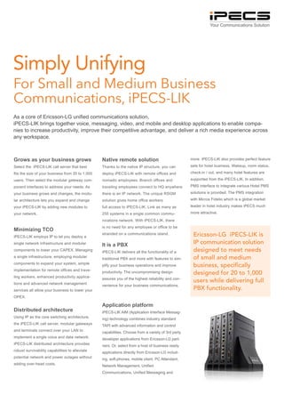 Ipecs lik-6.0_datasheet | PDF