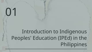 IPED report presention for indigenous people | PPTX