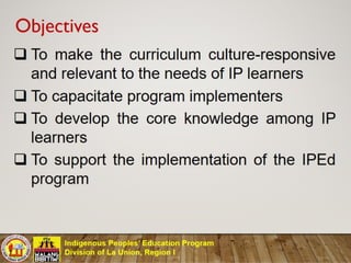 ipedprogram_launion_2022_mbp.- sa mga IPED implementing schoolspptx | PPT