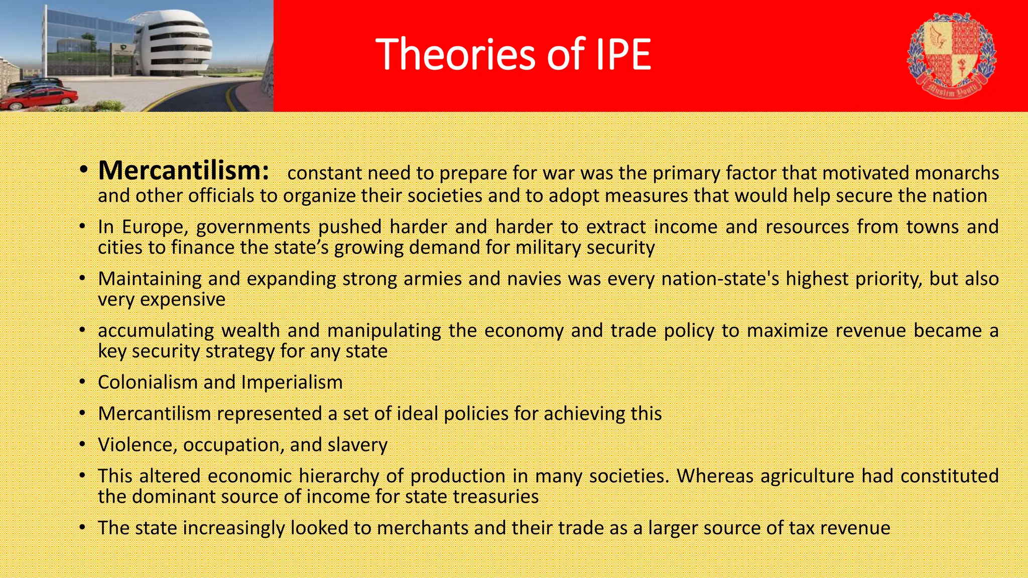 Muslim youth university(International political economy | PPT