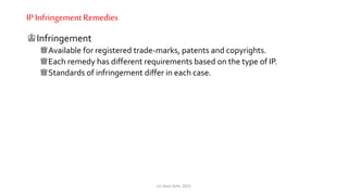 Intellectual Property (IP) Enforcement for Entrepreneurs | PPTX