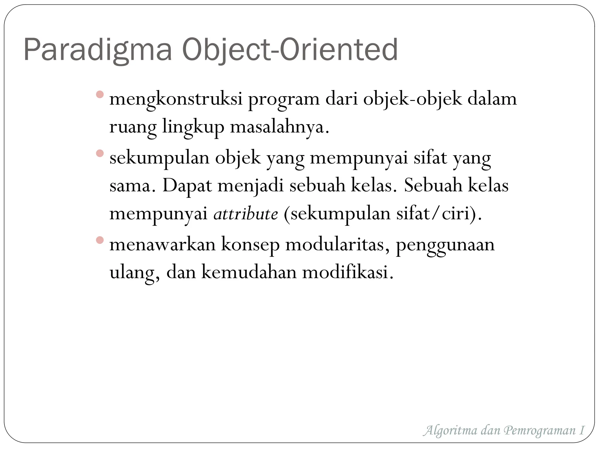 PENGANTAR ALGORITMA UNTUK BELAJAR PEMROGRAMAN | PPT