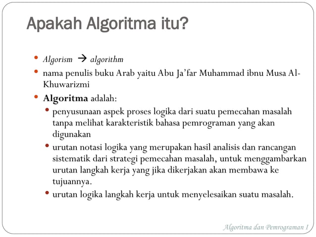 MODUL 1 PENGANTAR CODING - PENGANTAR ALGORITMA | PPT