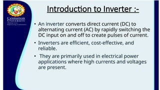 IPE PROJECT PPT.pptx centurion igbt based | PPT