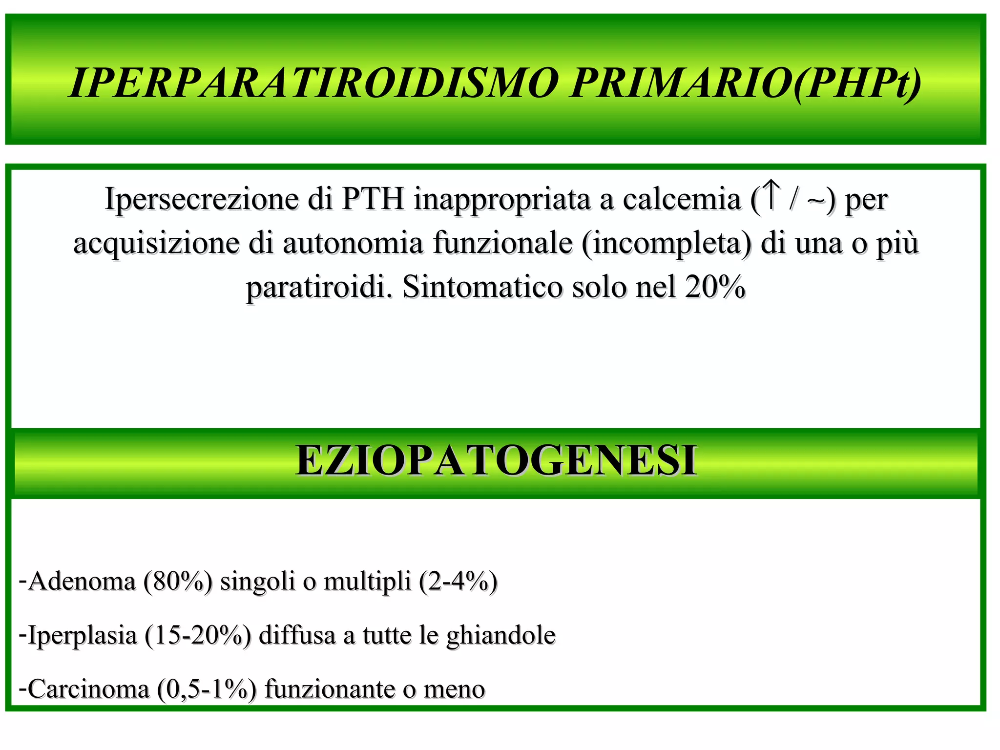 Iper paratiroidismo | PPT | Endocrine and Metabolic Diseases | Diseases ...