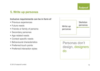 iPersonas: Inclusive requirements for your personas | PPT