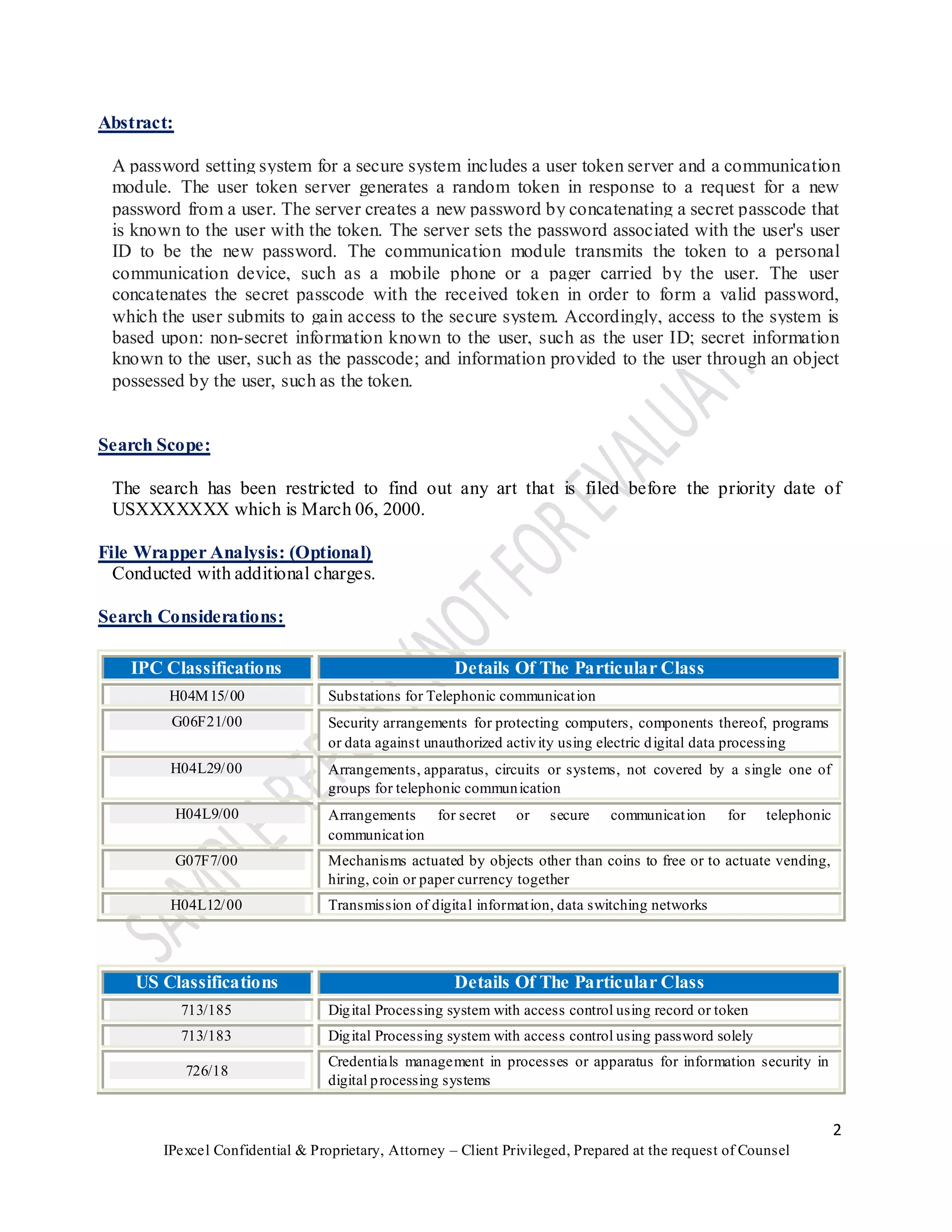 IPexcel - Invalidity search report | PDF