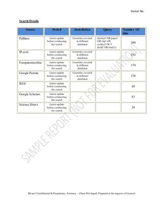 IPexcel - Patentability search report | PDF