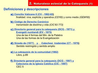 pedagogía como catequesis | PPT