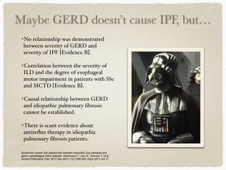 Do You Believe in Reflux: Idiopathic Pulmonary Fibrosis | PDF