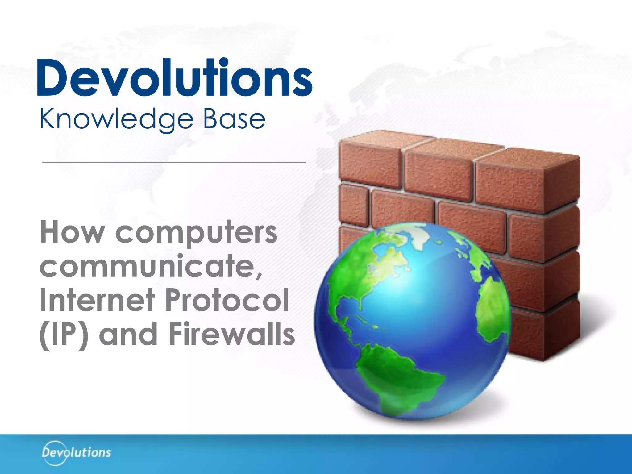 How Computers Communicate, Internet Protocols (IP) and Firewalls | PPTX | Computer Networking ...