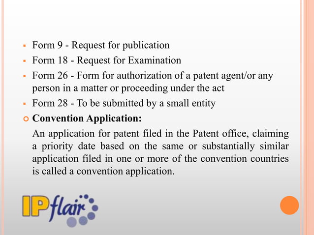 Filing a Patent Process in India | PPTX | Legal Services Industry ...
