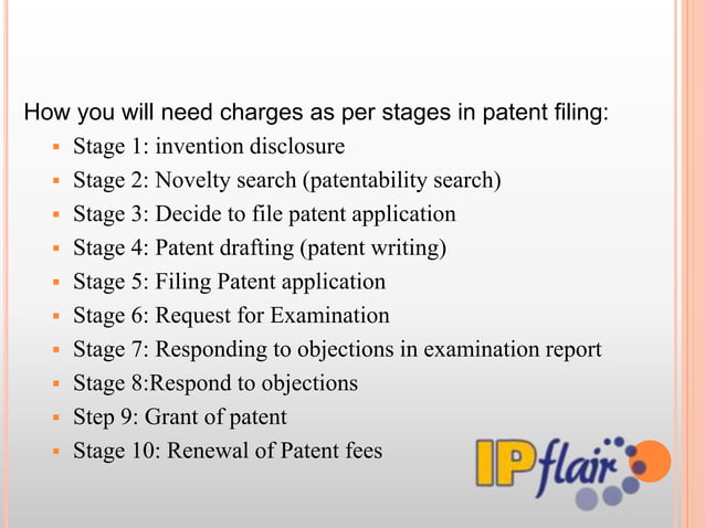 Filing a Patent Process in India | PPTX | Legal Services Industry ...
