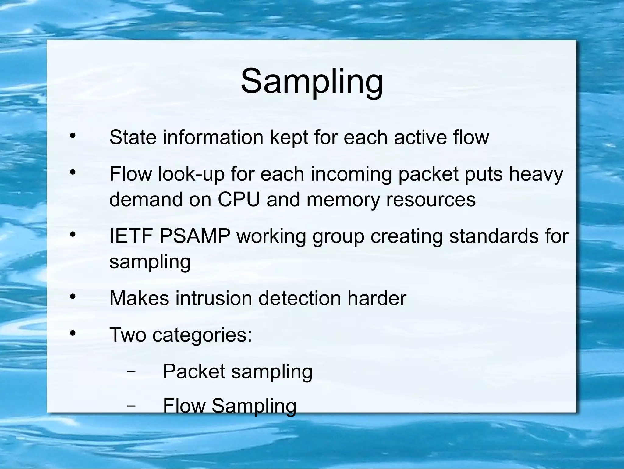 IP flow based intrusion detection | PPT IP flow based intrusion detection | PPT