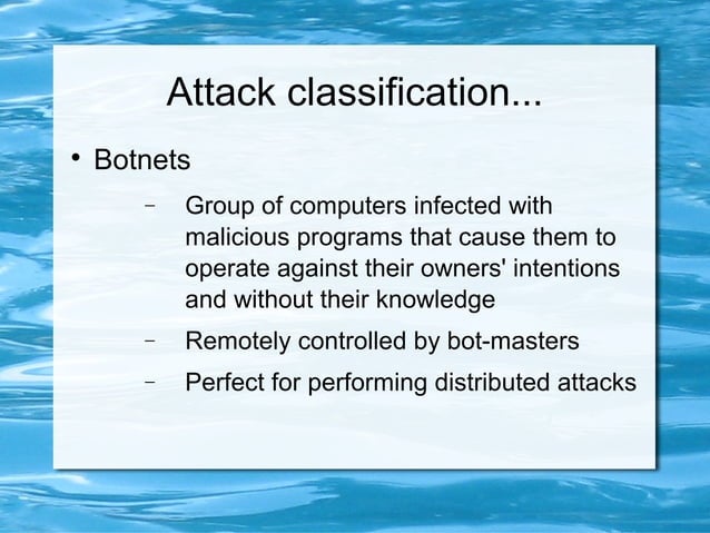 IP flow based intrusion detection | PPT