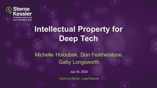 Intellectual Property for Deep Tech | PDF