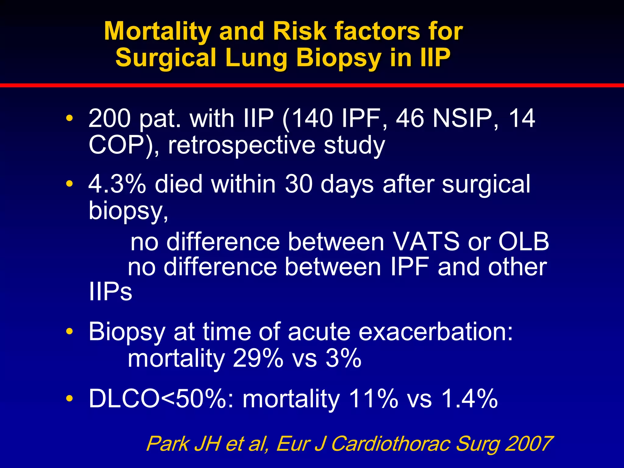 Ipf or non ipf interstitial lung diseases | PDF