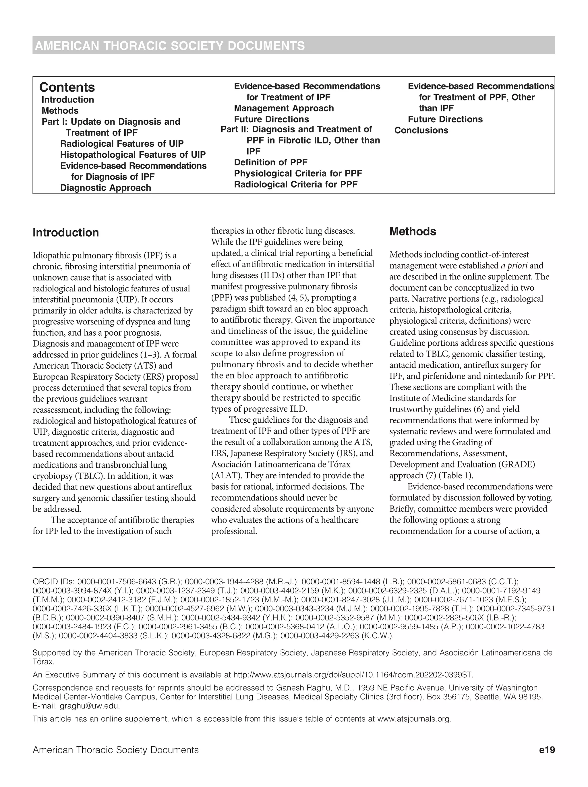 IPF & Progressive Pulmonary Fibrosis in Adult ATS ERS JRS Clinical Practive Guideline 2022.pdf