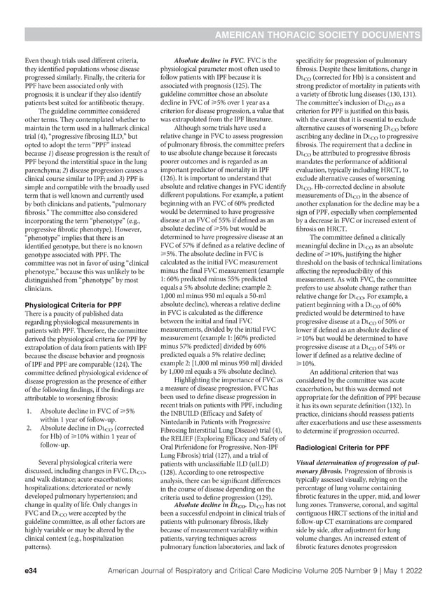IPF & Progressive Pulmonary Fibrosis in Adult ATS ERS JRS Clinical ...